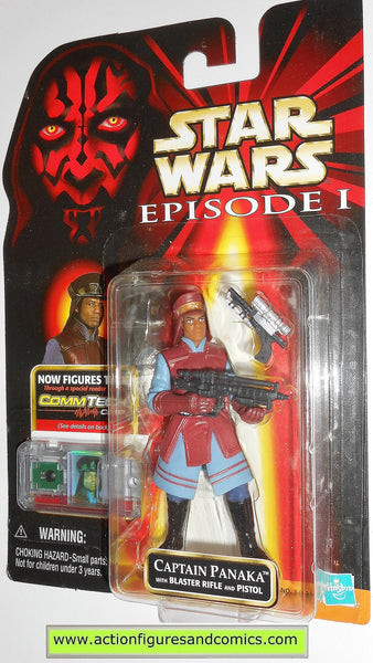 star wars action figures CAPTAIN PANAKA episode I 1999 hasbro toys moc ...
