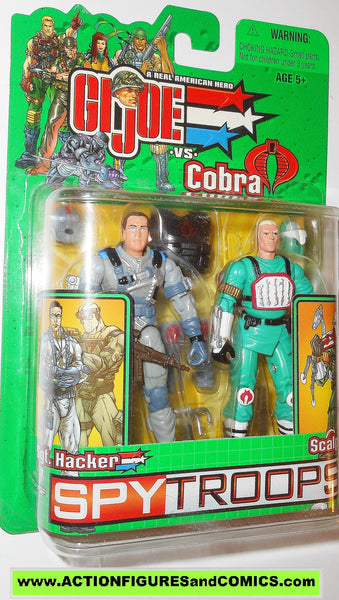 Gi joe SGT HACKER SCALPEL cobra spytroops action figures moc 2003 ...