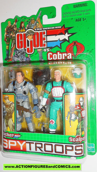 Gi joe SGT HACKER SCALPEL cobra spytroops action figures moc 2003 ...