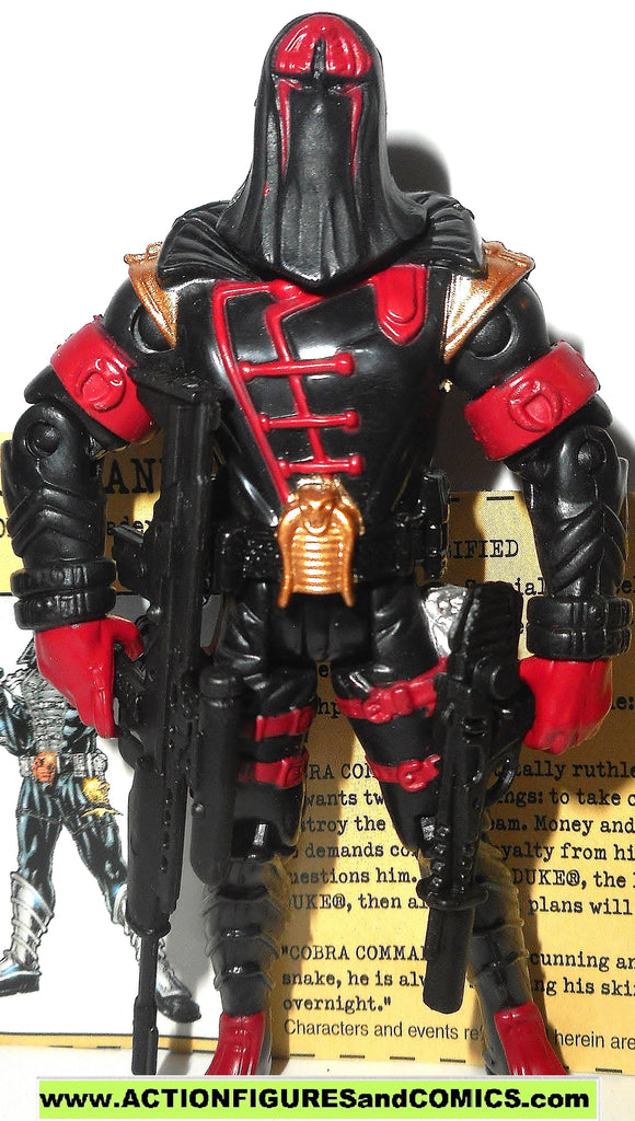 gi joe COBRA COMMANDER 2002 v12 dark red complete gijoe vs g i toy fig ...