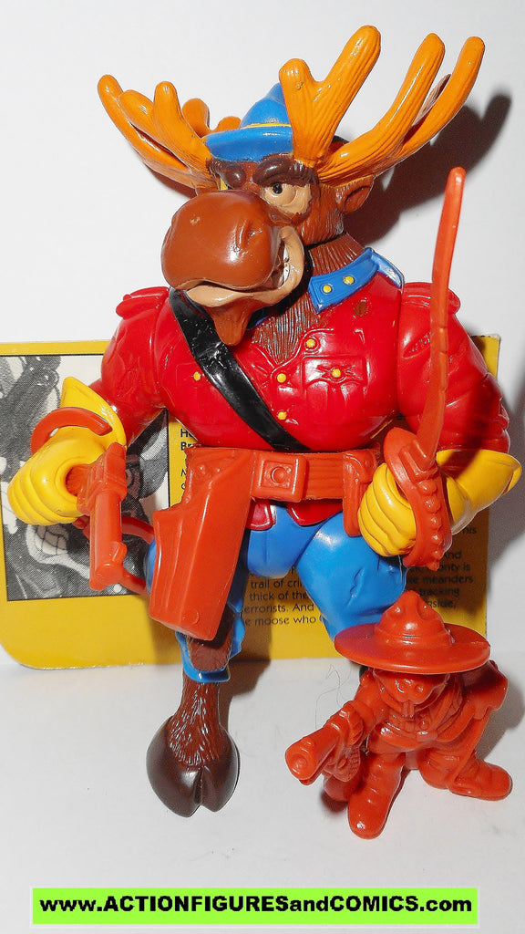 teenage mutant ninja turtles MONTY MOOSE 1992 complete tmtn action fig ...
