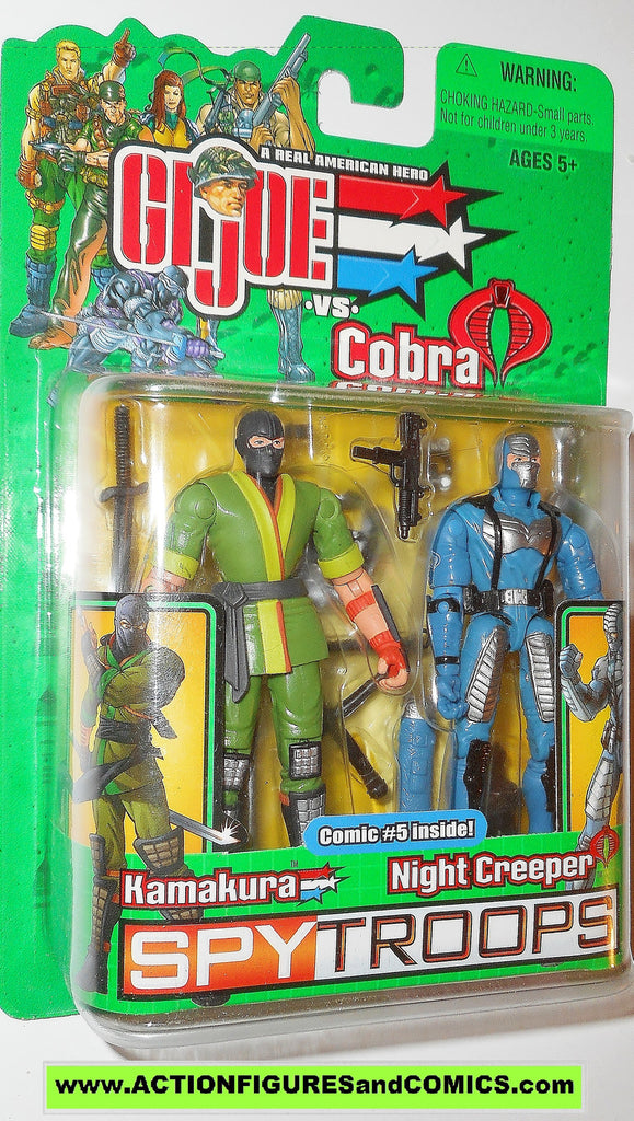 Gi Joe Kamakura Night Creeper Cobra Spytroops Action Figures Moc
