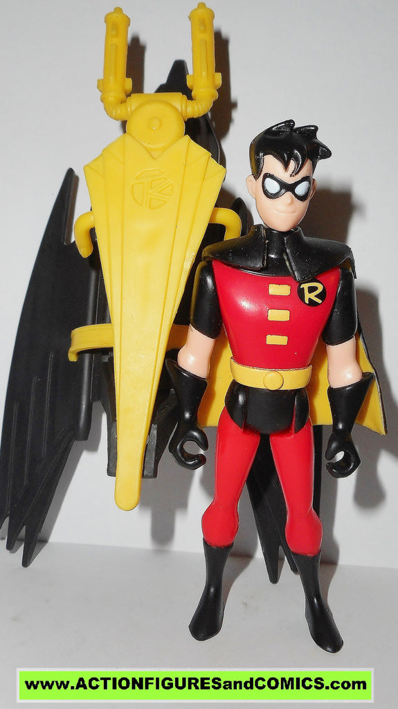 batman animated series ROBIN crime fighter black sled dc action figure ...