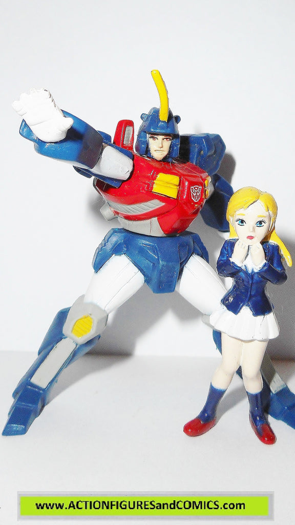 transformers pvc METALHAWK & MINERVA MINELBA heroes of cybertron takar ...