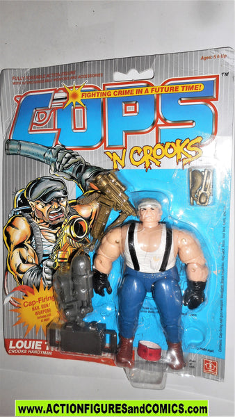 Cops 'n Crooks LOUIE THE PLUMBER c.o.p.s. hasbro toys 1988 vintage moc ...