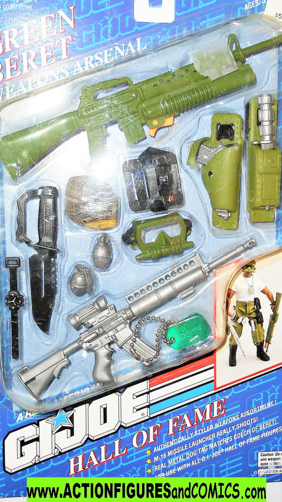 Gi joe 12 inch GREEN BERET weapons arsenal 1993 hall of fame moc ...