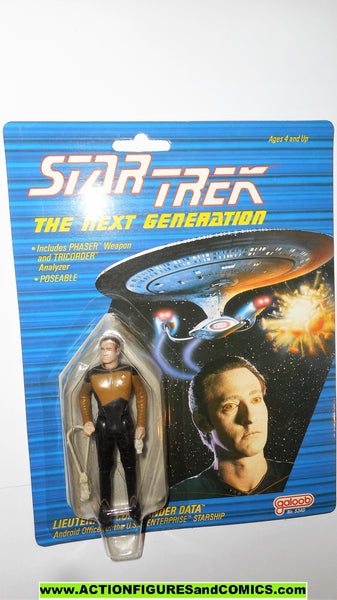 Star Trek DATA commander SPECKLE FACE variant 1988 galoob moc mip mib ...