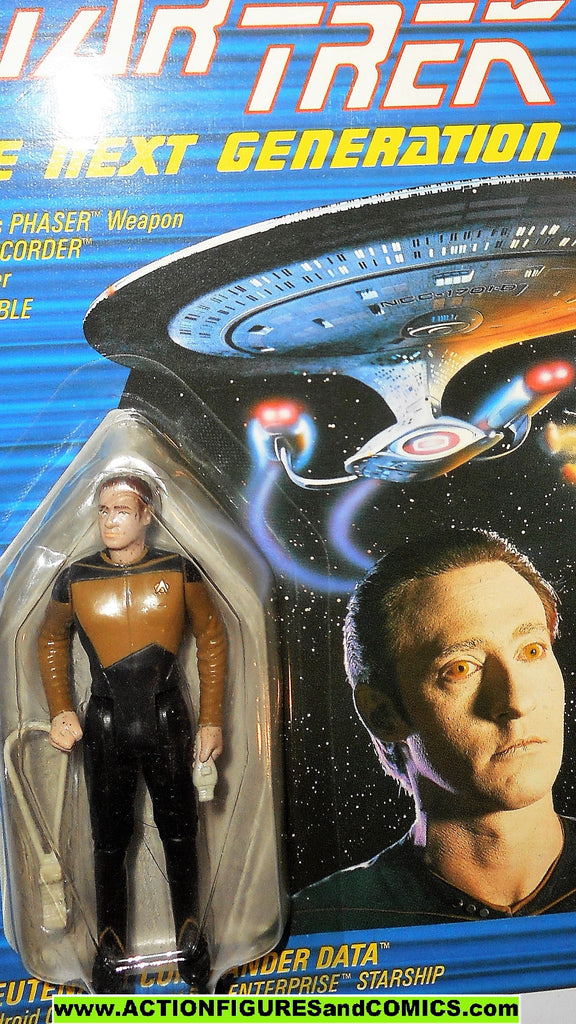 Star Trek DATA commander SPECKLE FACE variant 1988 galoob moc mip mib ...