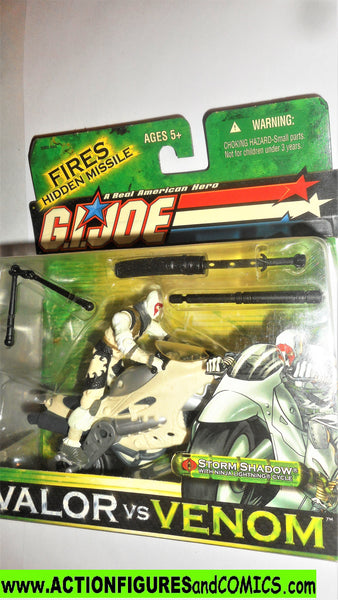 gi joe STORM SHADOW ninja lightning cycle 2004 valor vs venom 2005 moc ...