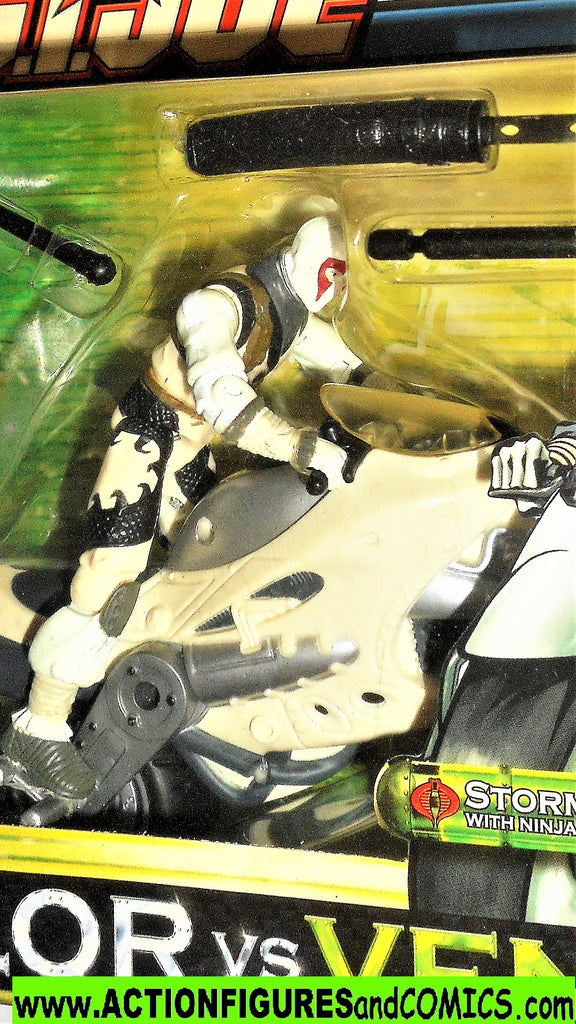 gi joe STORM SHADOW ninja lightning cycle 2004 valor vs venom 2005 moc ...