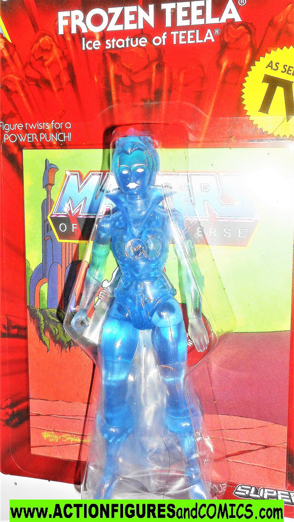 Masters of the Universe TEELA ICE FROZEN Super 7 cartoon vintage he-ma ...