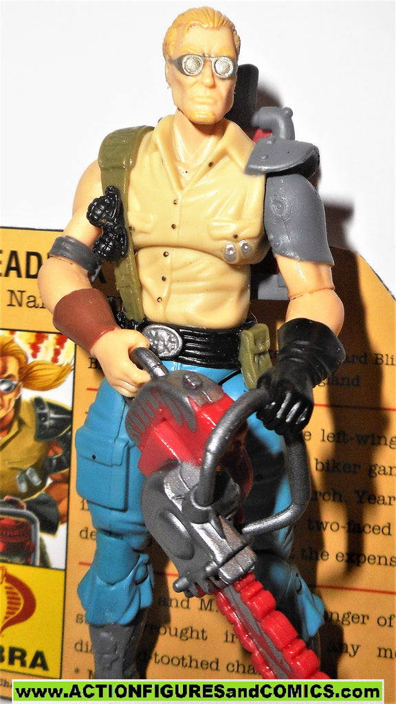 gi joe BUZZER Dreadnok 2007 v4 25th anniversary complete with file car ...