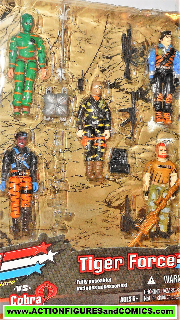 Gi joe TIGER FORCE jinx big brawler RED HAIR firefly wreckage stalker ...