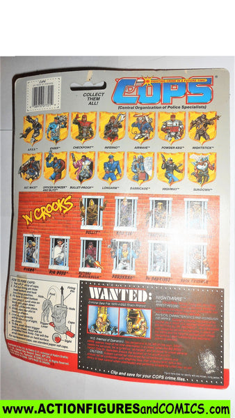 Cops 'n Crooks NIGHTMARE c.o.p.s. hasbro toys 1988 vintage moc ...