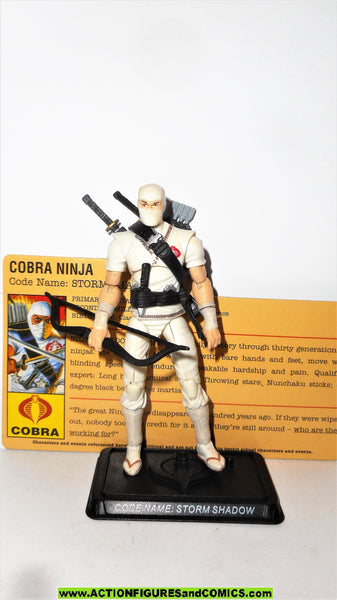 gi joe STORM SHADOW 2007 v21 25th anniversary white ninja complete ...