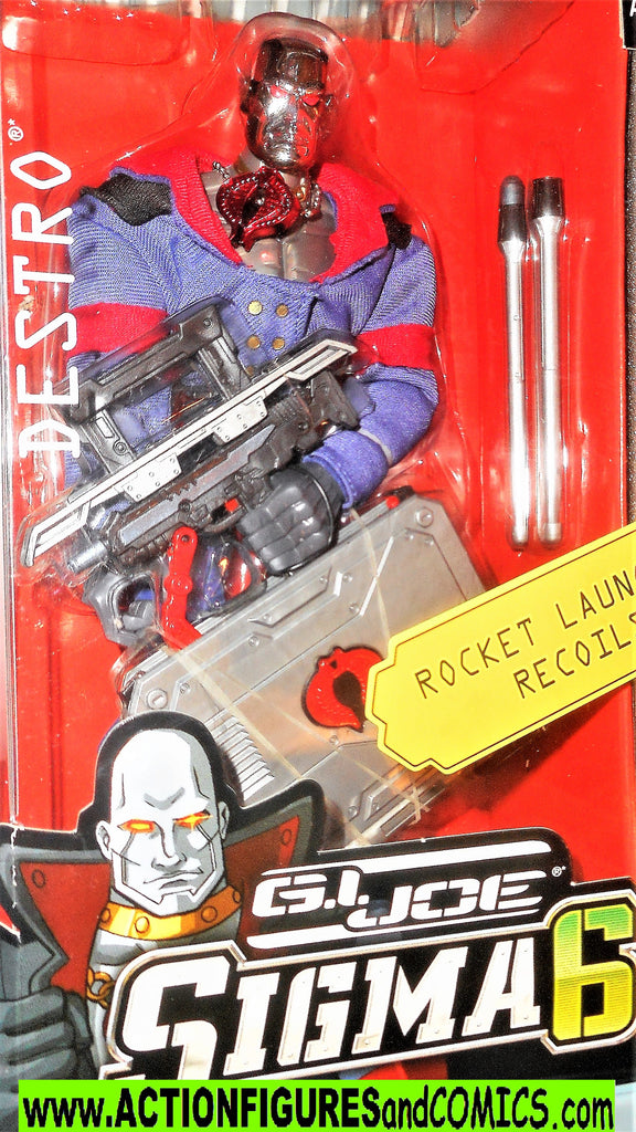 Gi joe DESTRO sigma 6 six 8 inch action figure hasbro moc mib ...