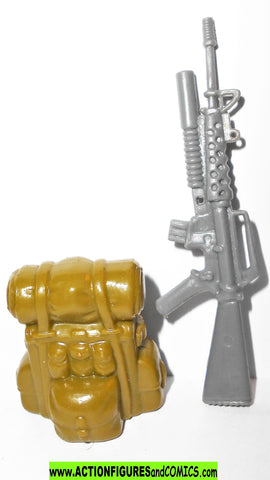 Gi joe LEATHERNECK 1986 complete weapon accessory set vintage ...