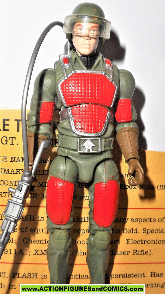 gi joe FLASH 2008 v2 sgt 25th anniversary 100% COMPLETE w file card ...