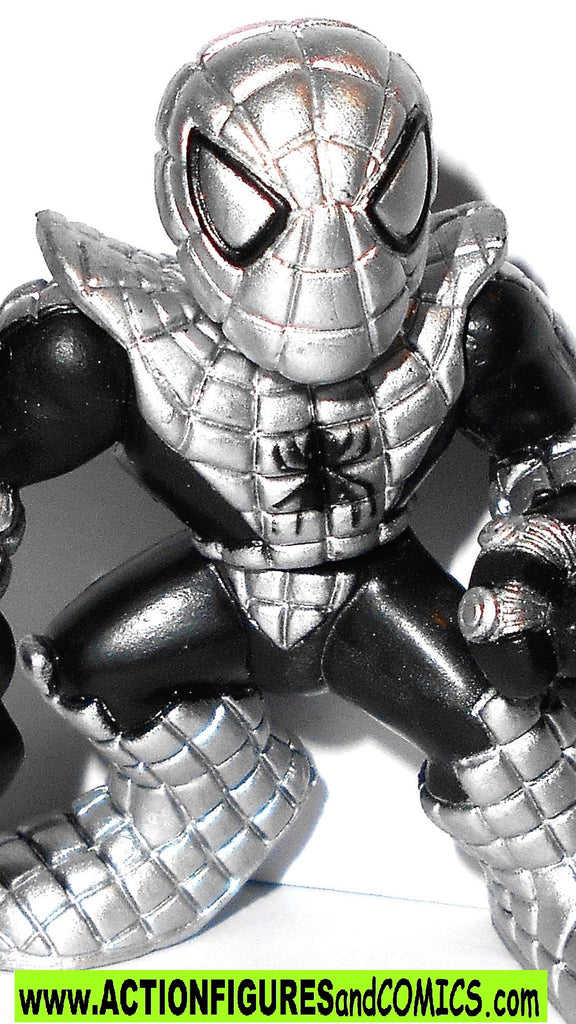 Marvel Super Hero Squad SPIDER-MAN silver web armored suit ...