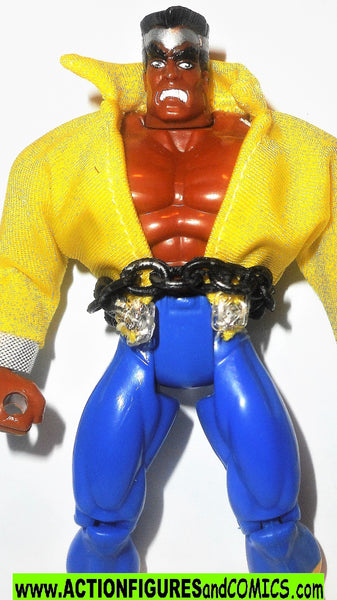 marvel super heroes toy biz POWERMAN Luke Cage 1997 gold universe ...
