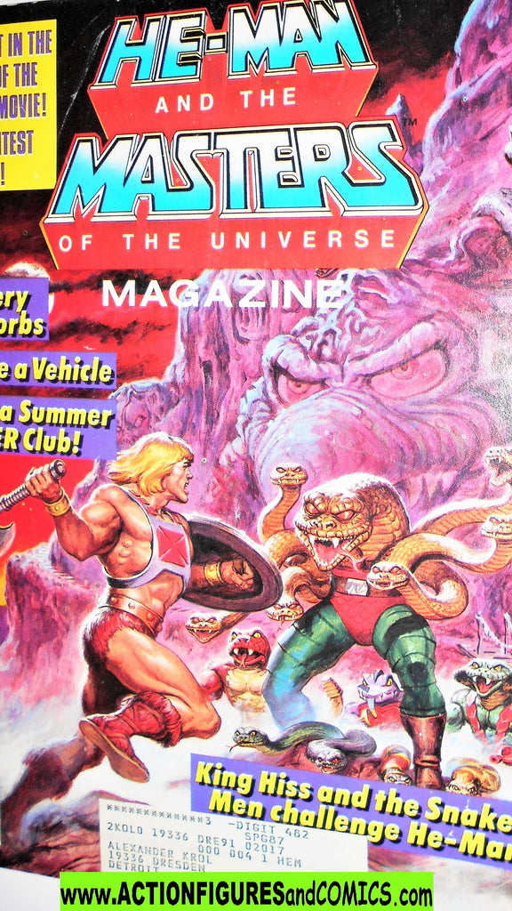 Masters of the Universe Magazine #07 SUMMER 1986 vintage he-man ...