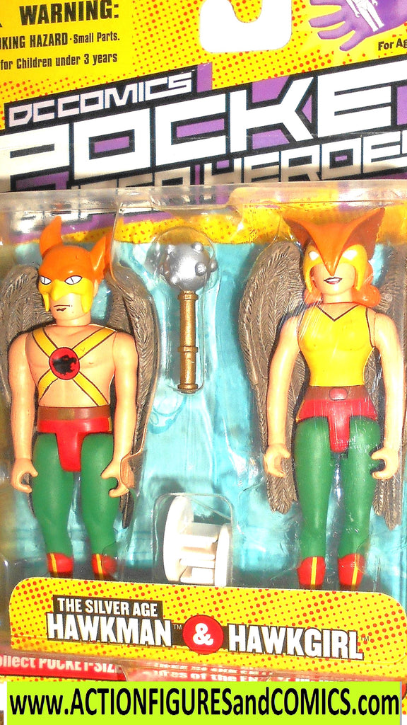 dc direct HAWKMAN HAWKGIRL 2003 pocket heroes moc – ActionFiguresandComics