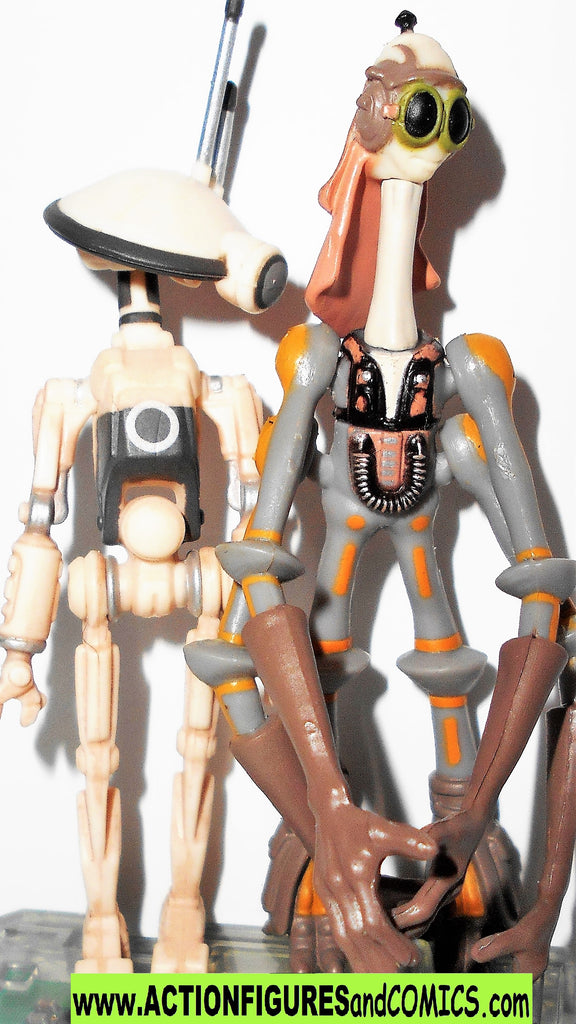 star wars action figures GASGANO & PIT DROID 1999 episode I 1 ...