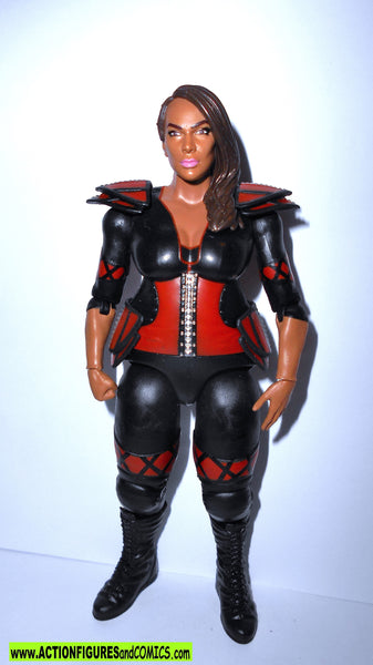 Wrestling WWE action figures NIA JAX red basic 54 divas ...