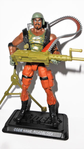 gi joe ROADBLOCK 2007 v16 25th anniversary complete with file card ...