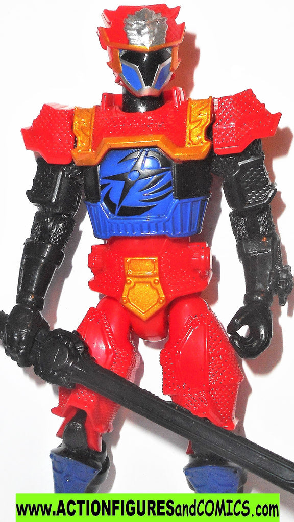 Power Rangers BLUE RANGER Lion Fire Armor 5 inch super ninja steel ban ...