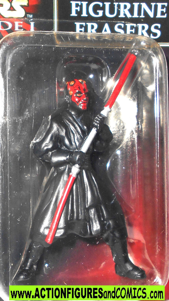 star wars action figures DARTH MAUL Figurine ERASERS impact moc ...