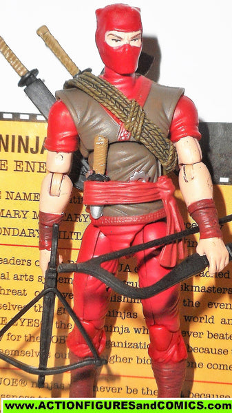 gi joe RED NINJA LEADER 2008 cobra 25th anniversary hasbro toys action ...