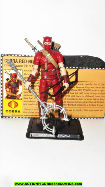 gi joe RED NINJA 2008 v3 25th anniversary toys r us exclusive fc ...