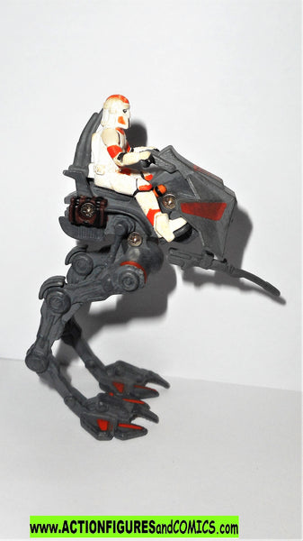 star wars titanium AT-RT utapau commander cody orange galoob 2008 ...
