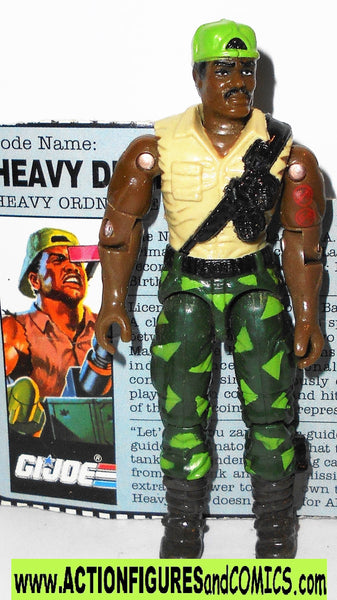 gi joe HEAVY DUTY 1991 vintage w File Card hasbro toys action figures ...