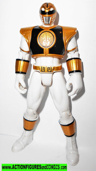 Power Rangers WHITE RANGER 4 inch 2010 Mighty Morphin bandai coin ...