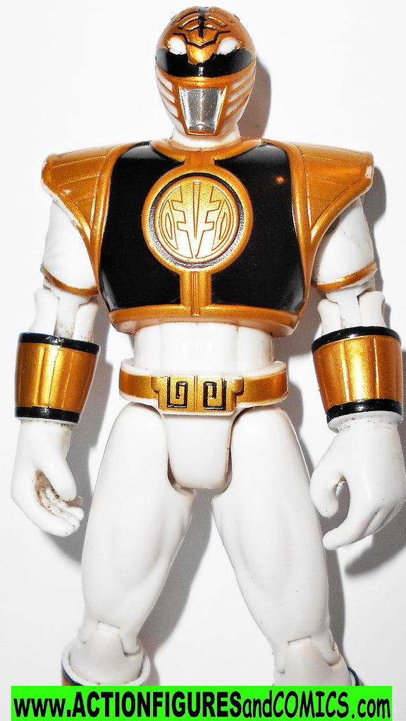 Power Rangers WHITE RANGER 4 inch 2010 Mighty Morphin bandai coin ...