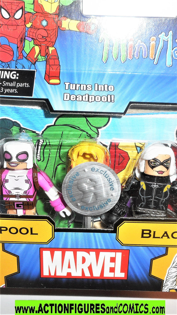 minimates GWENPOOL vs BLACK CAT spider-man series marvel universe moc ...