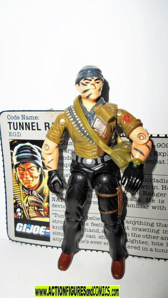 Gi joe TUNNEL RAT 1987 v1 vintage movie 1986 gijoe satchel file card f ...