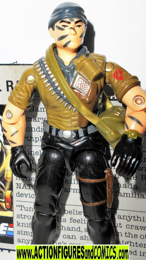 Gi joe TUNNEL RAT 1987 v1 vintage movie 1986 gijoe satchel file card f ...