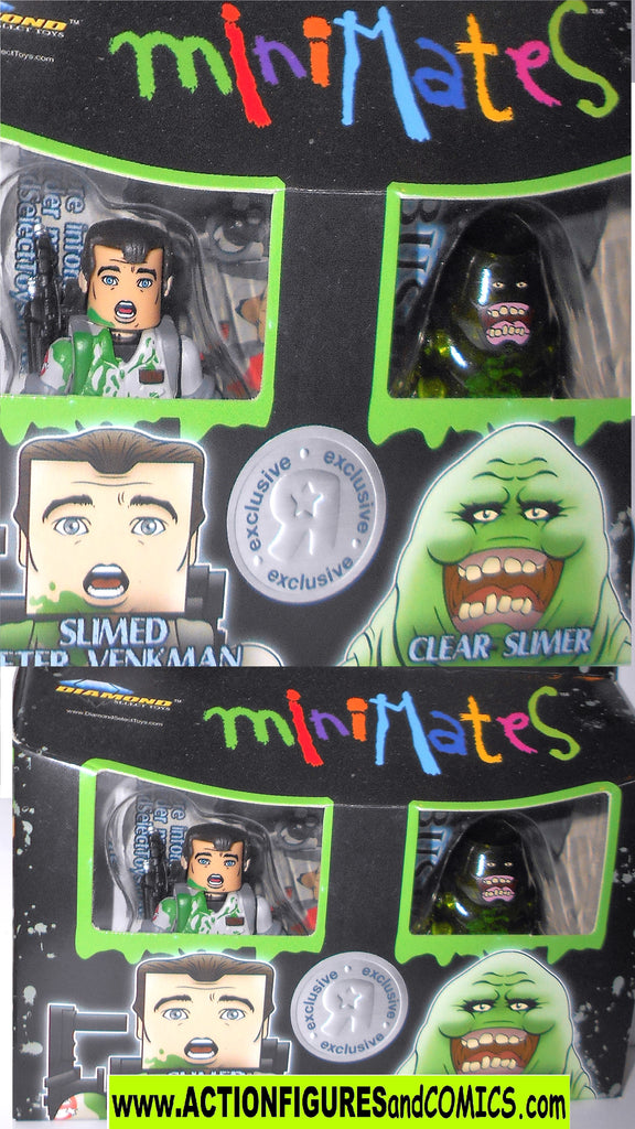 minimates Ghostbusters PETER slimed Clear SLIMER Toys R Us moc ...