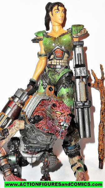 Quake II JUNGLE MARINE ATHENA strogg parasite COMPLETE resaurus toys ...