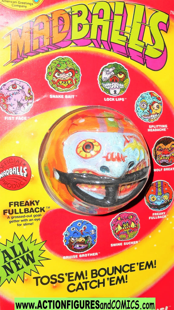 Madballs 1986 FREAKY FULLBACK 1985 amtoy vintage sports moc ...