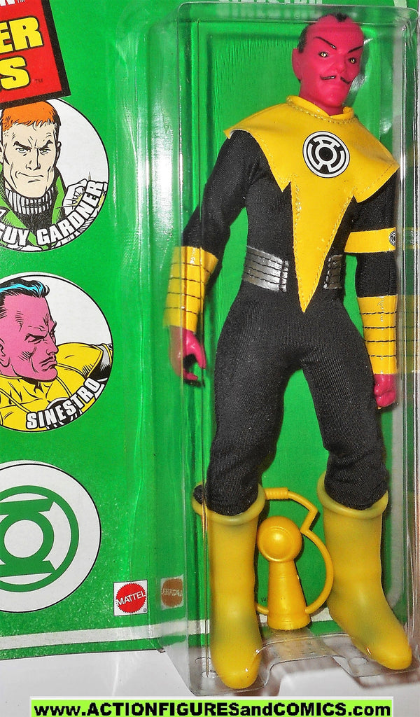 dc super heroes retro action SINESTRO YELLOW 8 inch mego style mattel ...