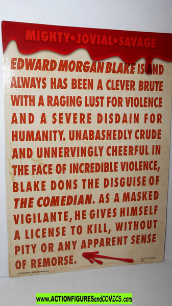 dc universe classics COMEDIAN Watchmen large ART TRADING CARD 7x4.75 ...