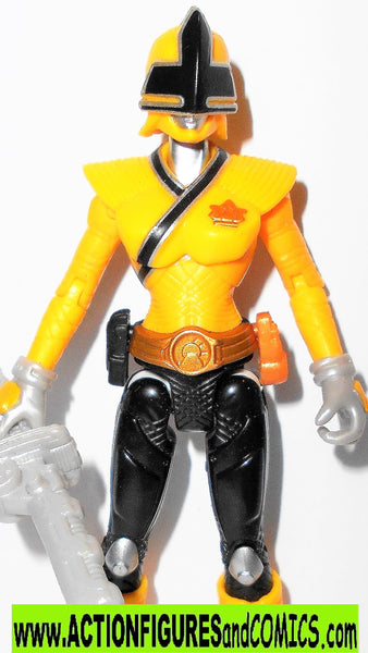 Power Rangers YELLOW RANGER Mega Samurai 4 inch 2010 bandai ...