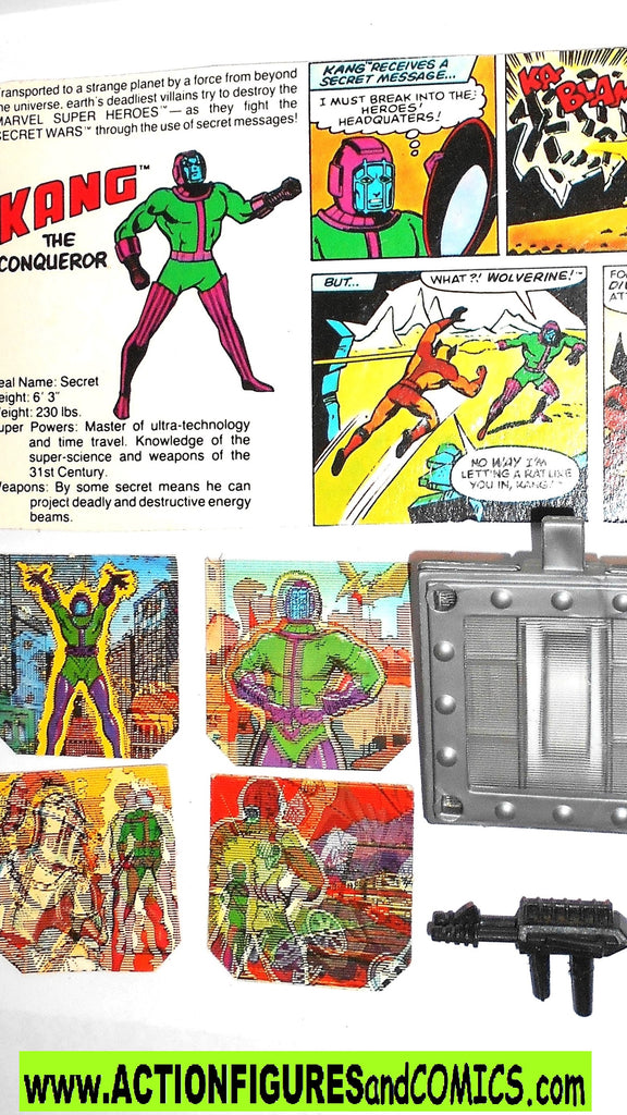 secret wars KANG 1984 complete WEAPON SET vintage marvel universe ...