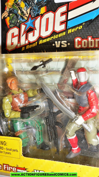 gi joe SURE FIRE vs Cobra RED NINJA SLICE 2002 v2 v4 gijoe moc ...