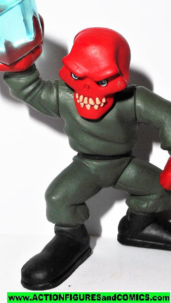 Marvel Super Hero Squad RED SKULL battle at the lair ...