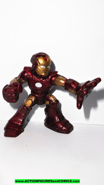 Marvel Super Hero Squad IRON MAN movie gold maroon dark red ...